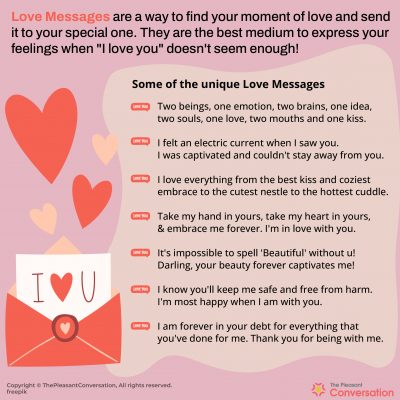Love Messages - More than 400 Messages to Help You Express Your Love